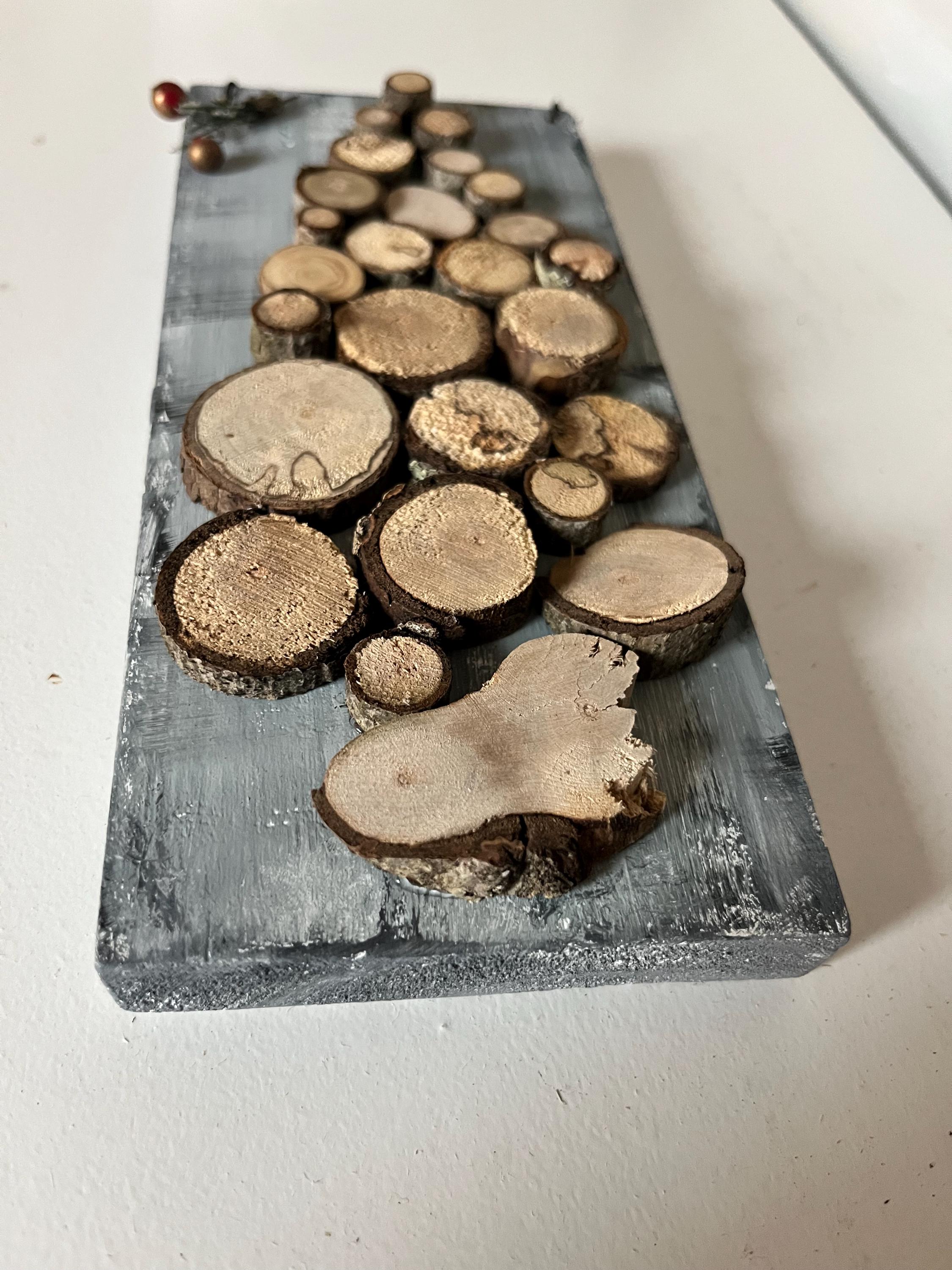 Wood Slice Tree Art Wood Christmas Tree - Etsy