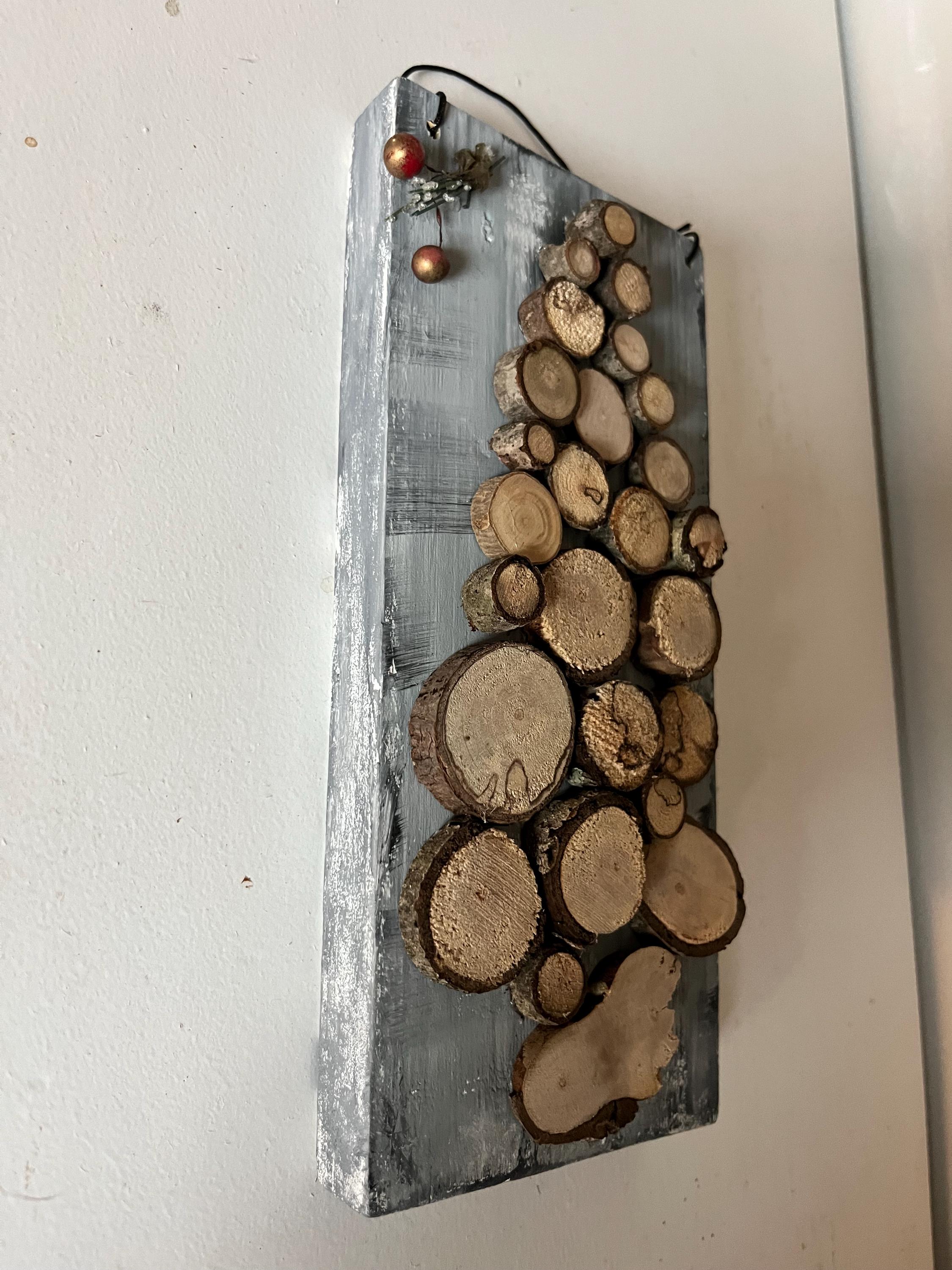 Wood Slice Tree Art Wood Christmas Tree - Etsy