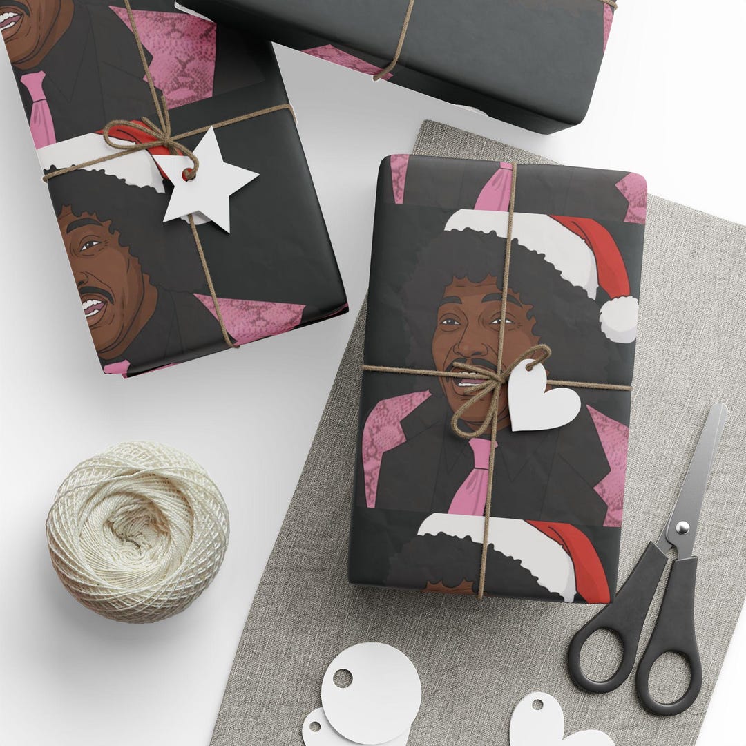 Santa Pinky Wrapping Paper | Friday After Next Inspired Gift Wrap ...