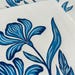 BLUE IRIS Reduction Linocut Print Wall Art Decor, Indigo Refined ...