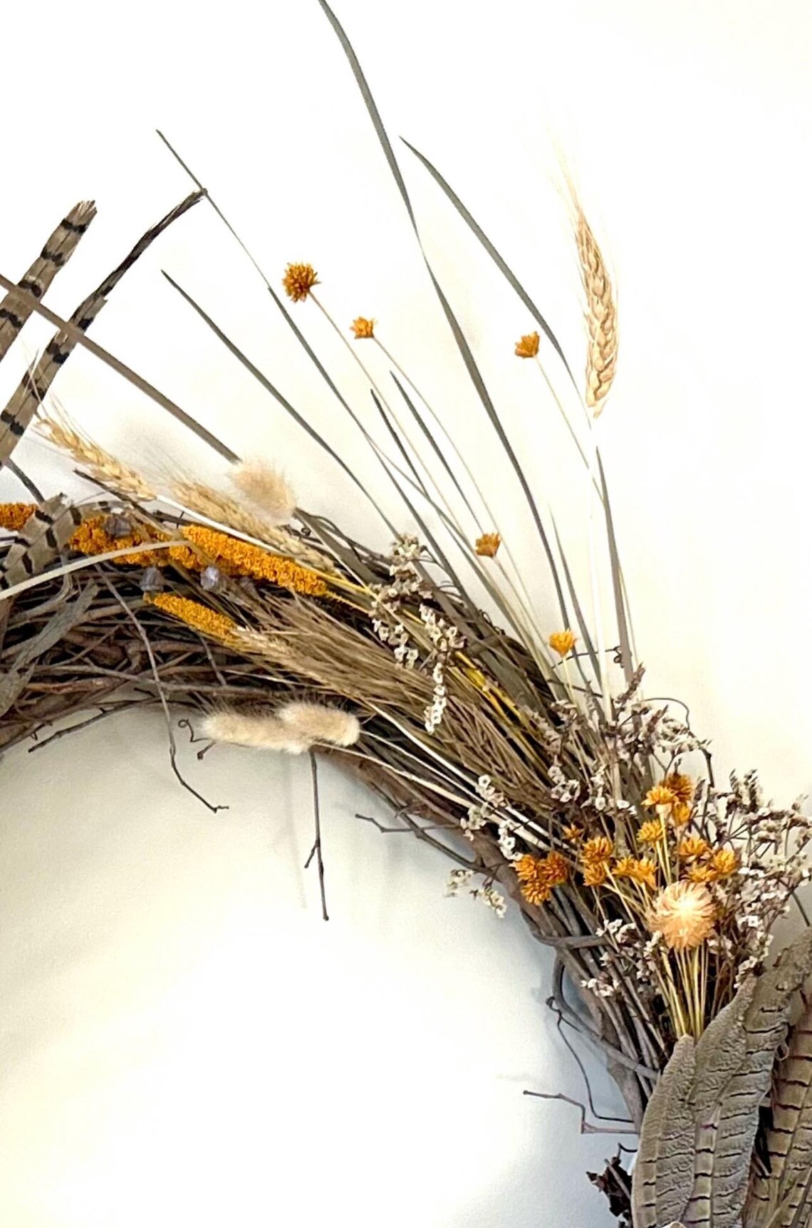 Custom Wildlife Wreath / Wall Hanging / Feather Art / Pheasant - Etsy