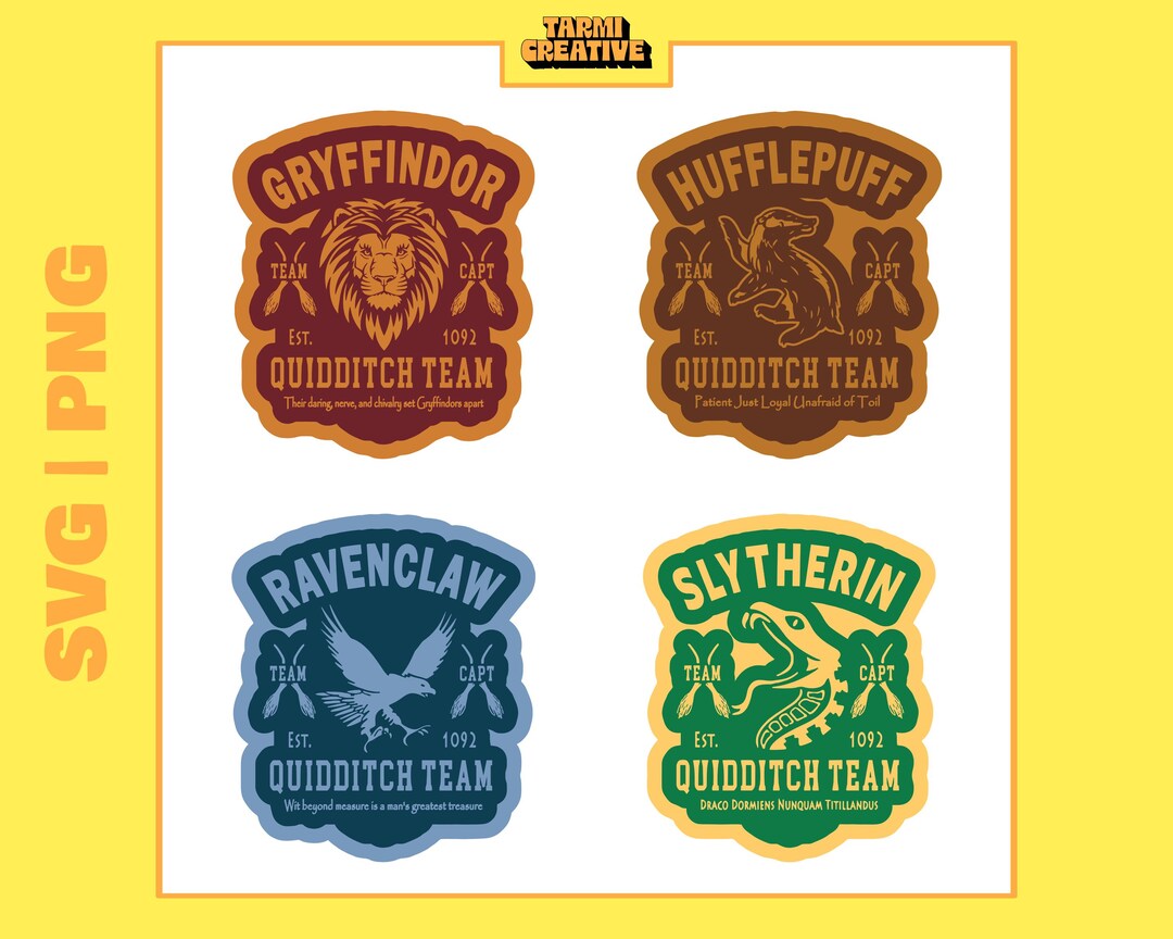 Quidditch Crest SVG, Wizard Svg Emblem, Hogwarts SVG, Gryffindor Svg ...