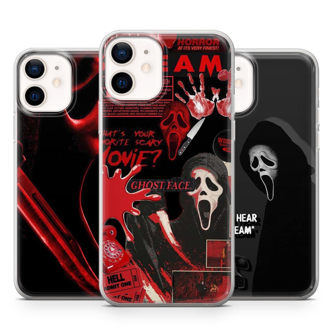 Scary Movie Phone Case Scream Ghostface Cover for iPhone 16, 15, 14, 13 ...