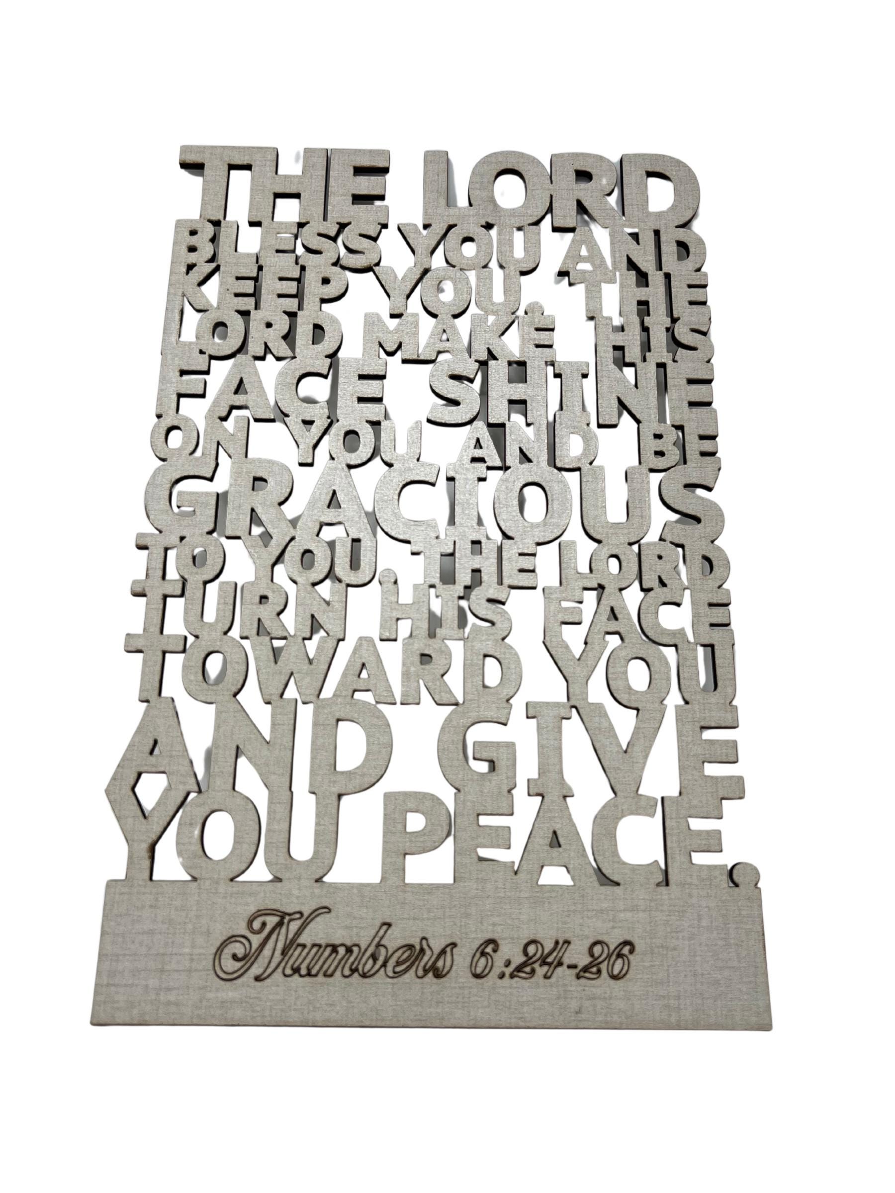 Biblical Aaronic Blessing Woodwork Plaque - Etsy