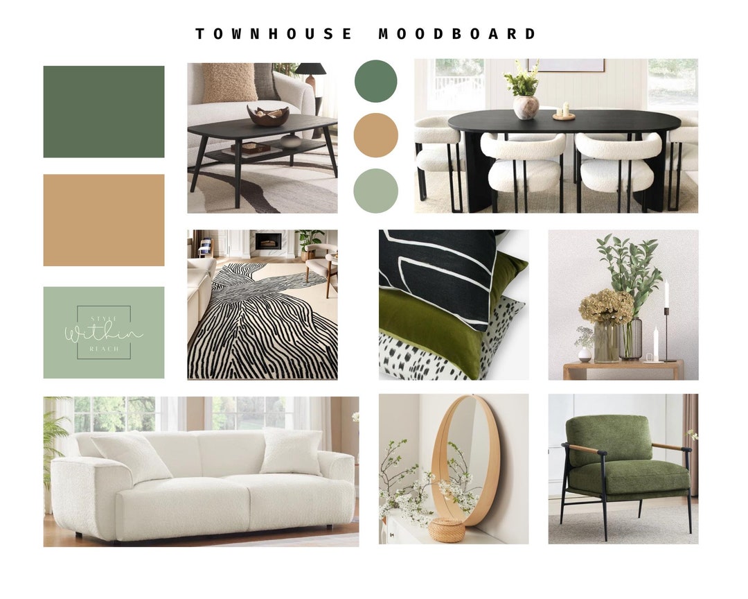 Customized Virtual Designs: Inspiration Mood Board and Product Sources ...