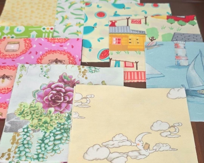 I Spy Fabric Squares, 4.5" Cotton Quilt Blocks, DIY Crafting - Etsy