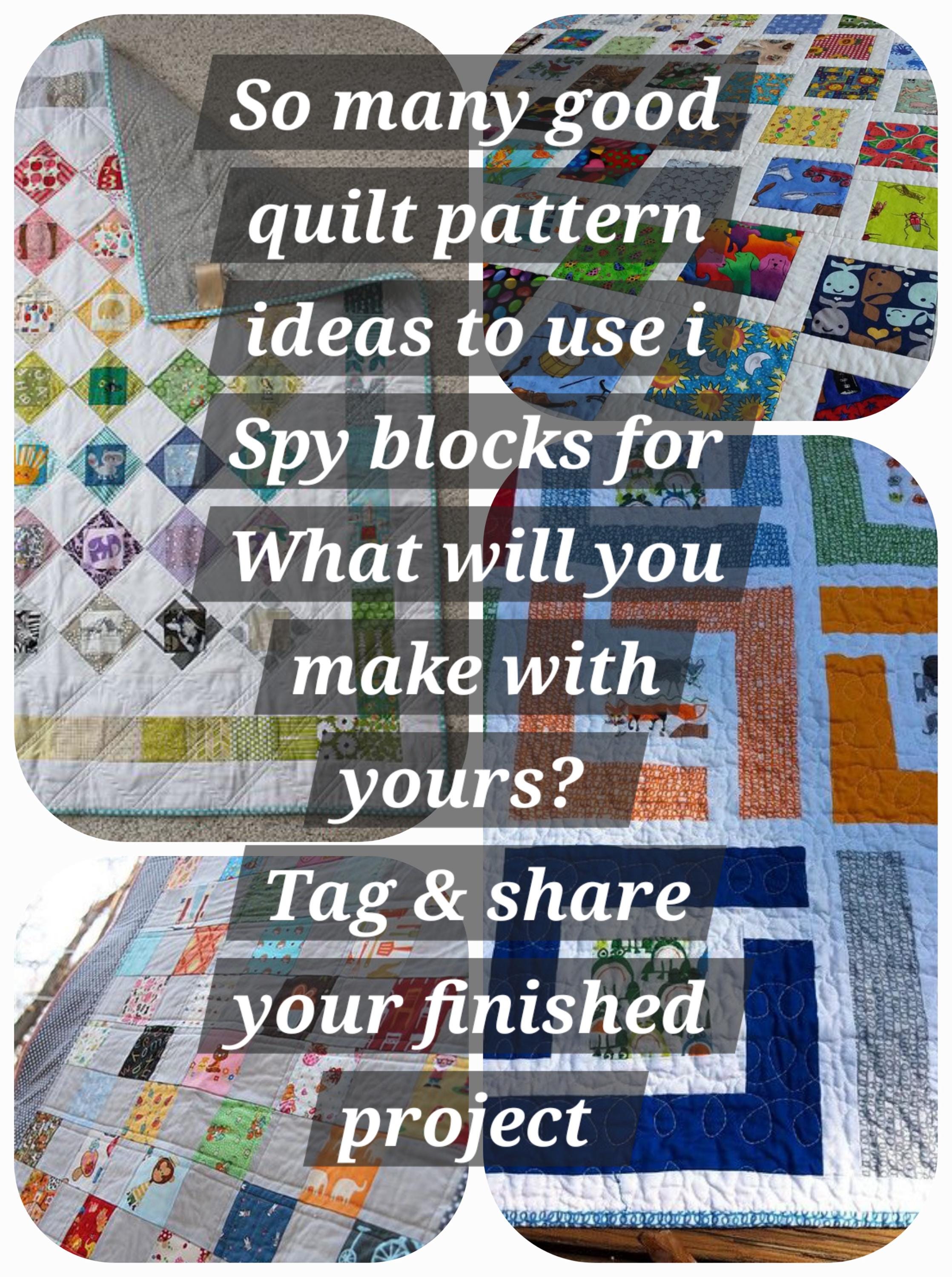 I Spy Fabric Squares, 4.5" Cotton Quilt Blocks, DIY Crafting - Etsy