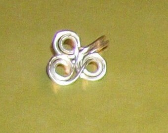 Copper Wire Swirls Jewelry Bail | Etsy