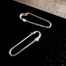 Safety pin. Handmade Open Loop Safety pin skinny pin | Etsy