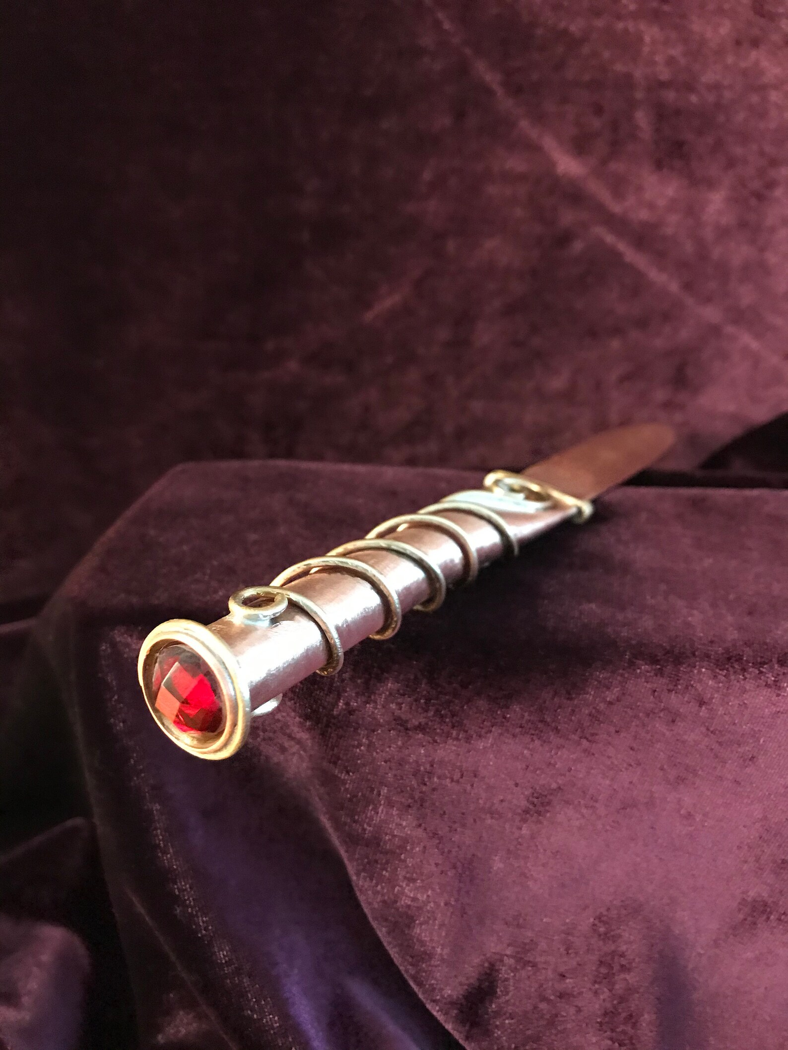 Copper Dagger, Knife, Copper and Brass Athame, Letter Opener - Etsy