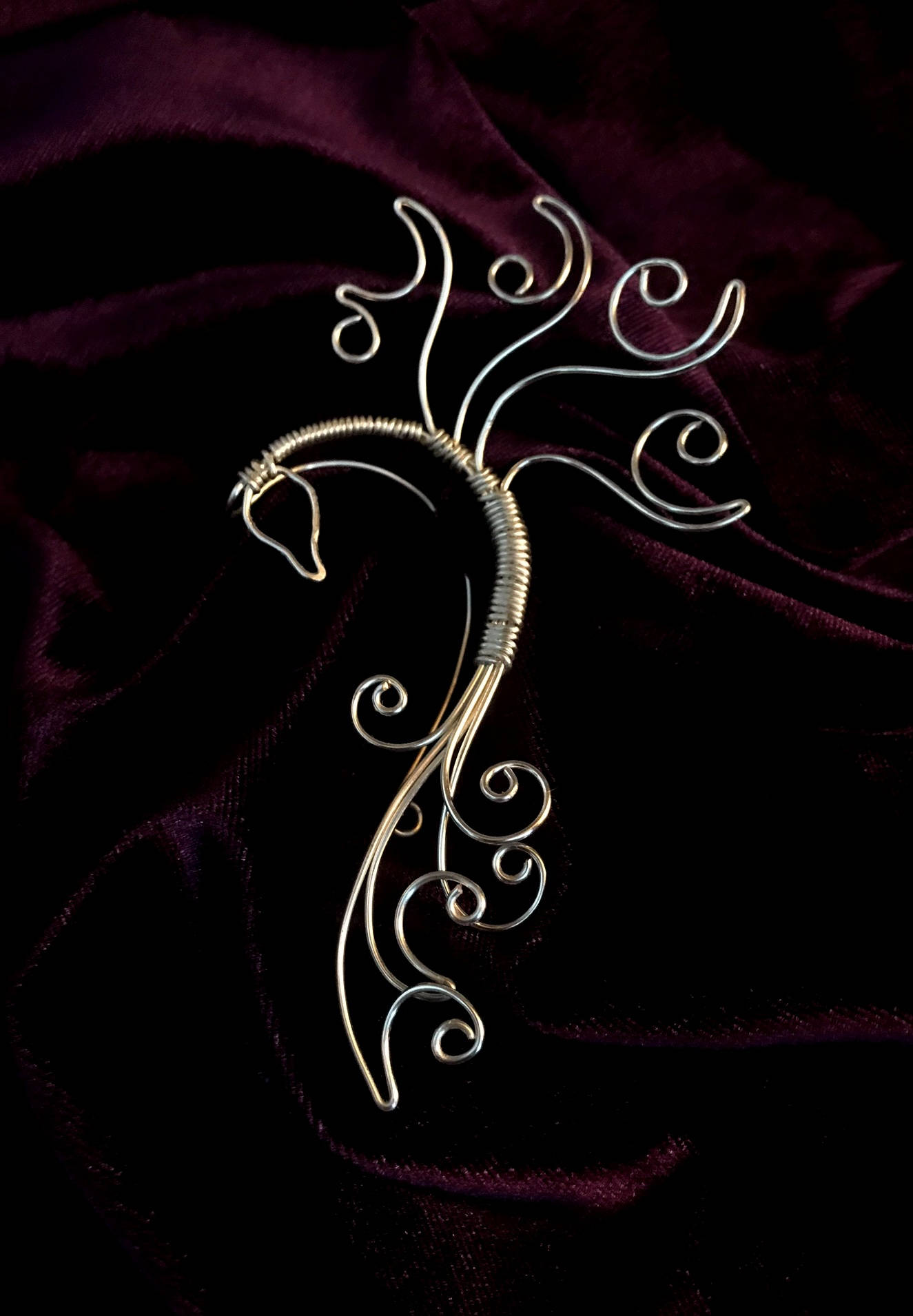 Phoenix Phoenix Fire Jewelry Ear Cuff Vine Jewelry ear | Etsy