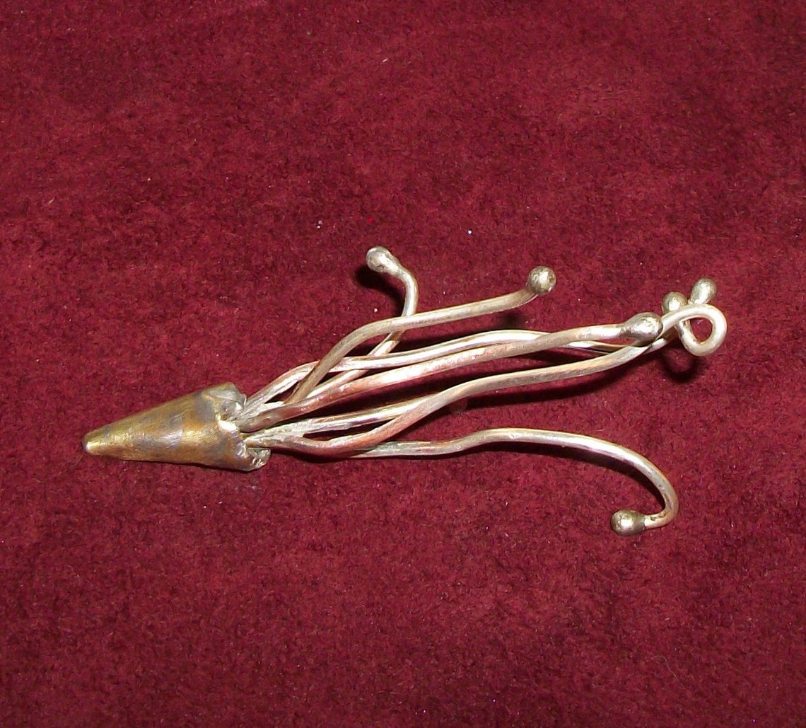 A Metal Squid Steam Punk Art Jewelry Pendant Nautical - Etsy