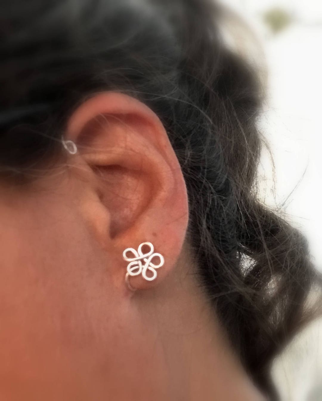 Simply Pretty Little Flower, Ear Cuff, Floral Jewelry, Ear Jewelry, Ear ...