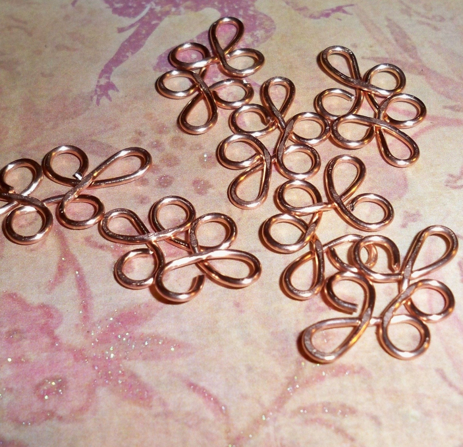 Handmade 6 Loop 18g Copper Finding Jewelry Connection 6pc - Etsy