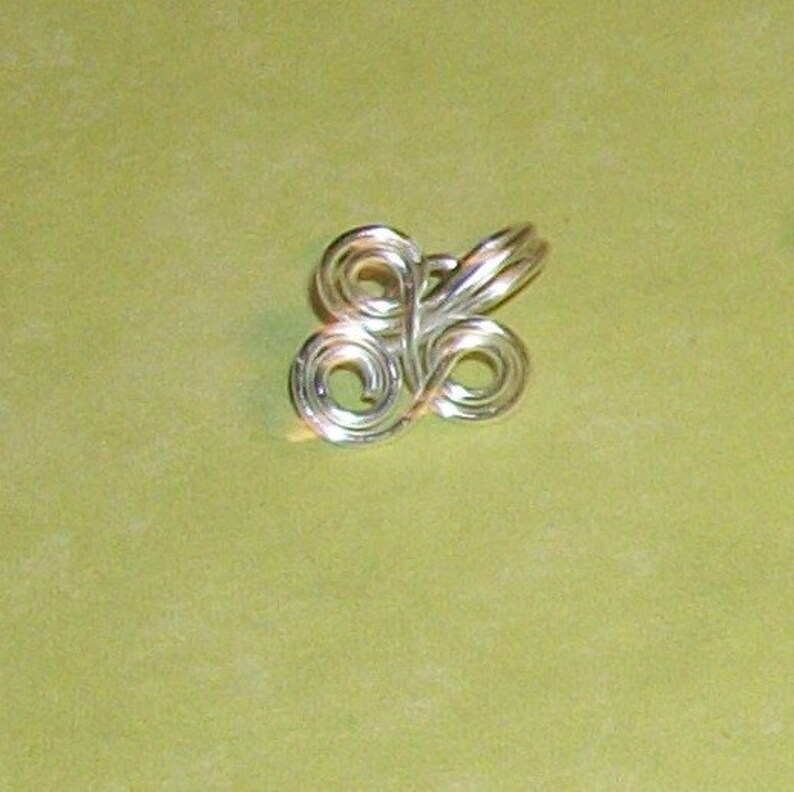 Tiny Wire Wrappedtriskelet Jewelry Bail - Etsy
