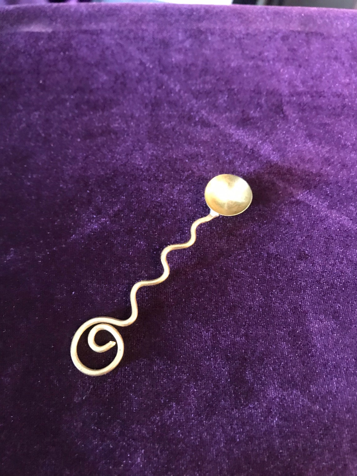 Tiny Spice Spoon, Spice Spoon, Brass Spoon, Herb Spoon, Salt Spoon ...