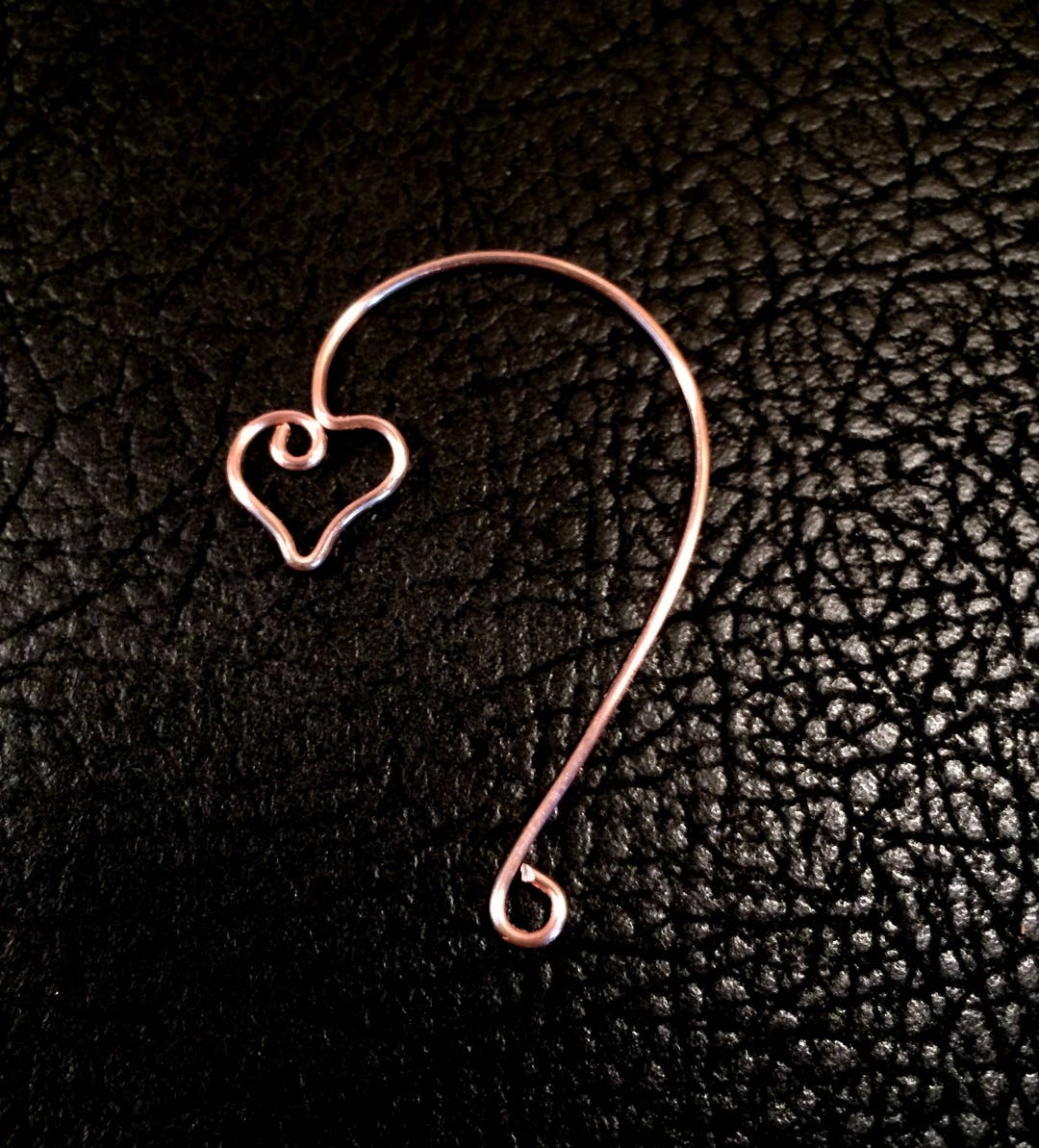 Heart Wire Ear Wrap, Ear Cuff, Ear Jacket, Ear Climber, Ear Wrap ...