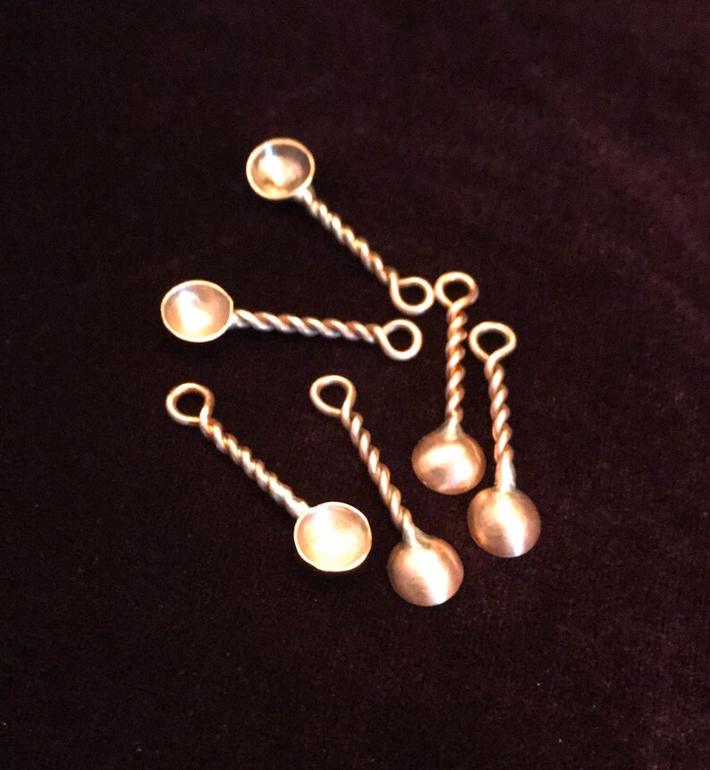 Copper Mini Charm Spoon Steampunk Jewelry Altered Art - Etsy