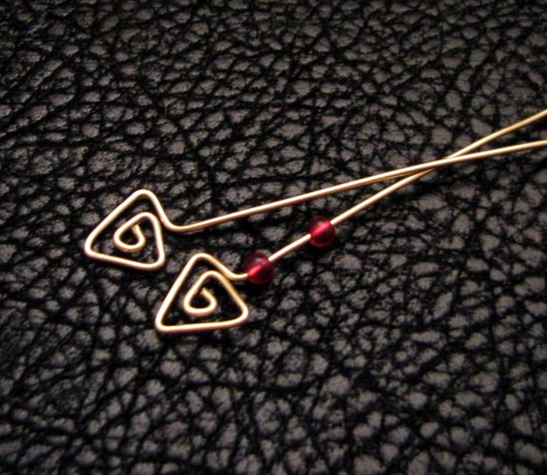 Triangle Headpin, Fancy Eyepin, Eyepin, Beading Supplies, Jewelry ...