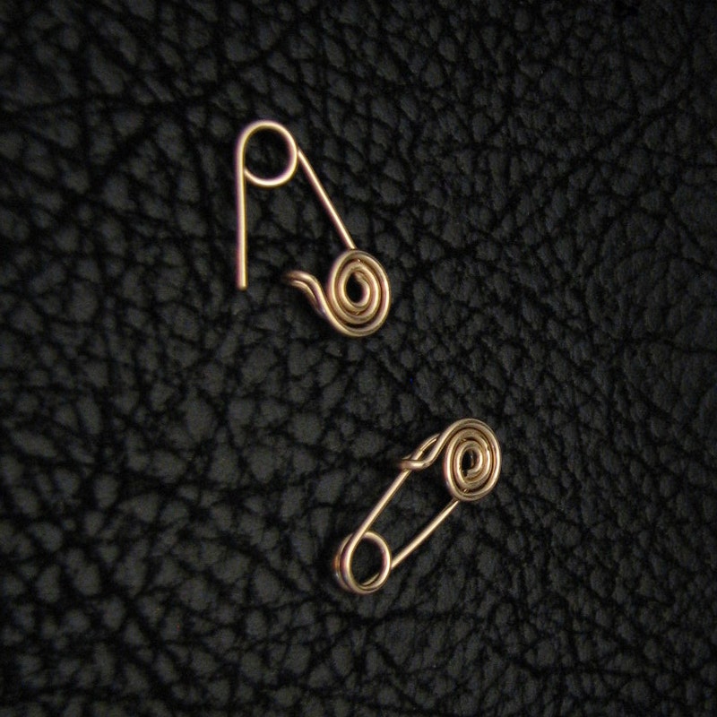 Safety Pin Earrings - Etsy