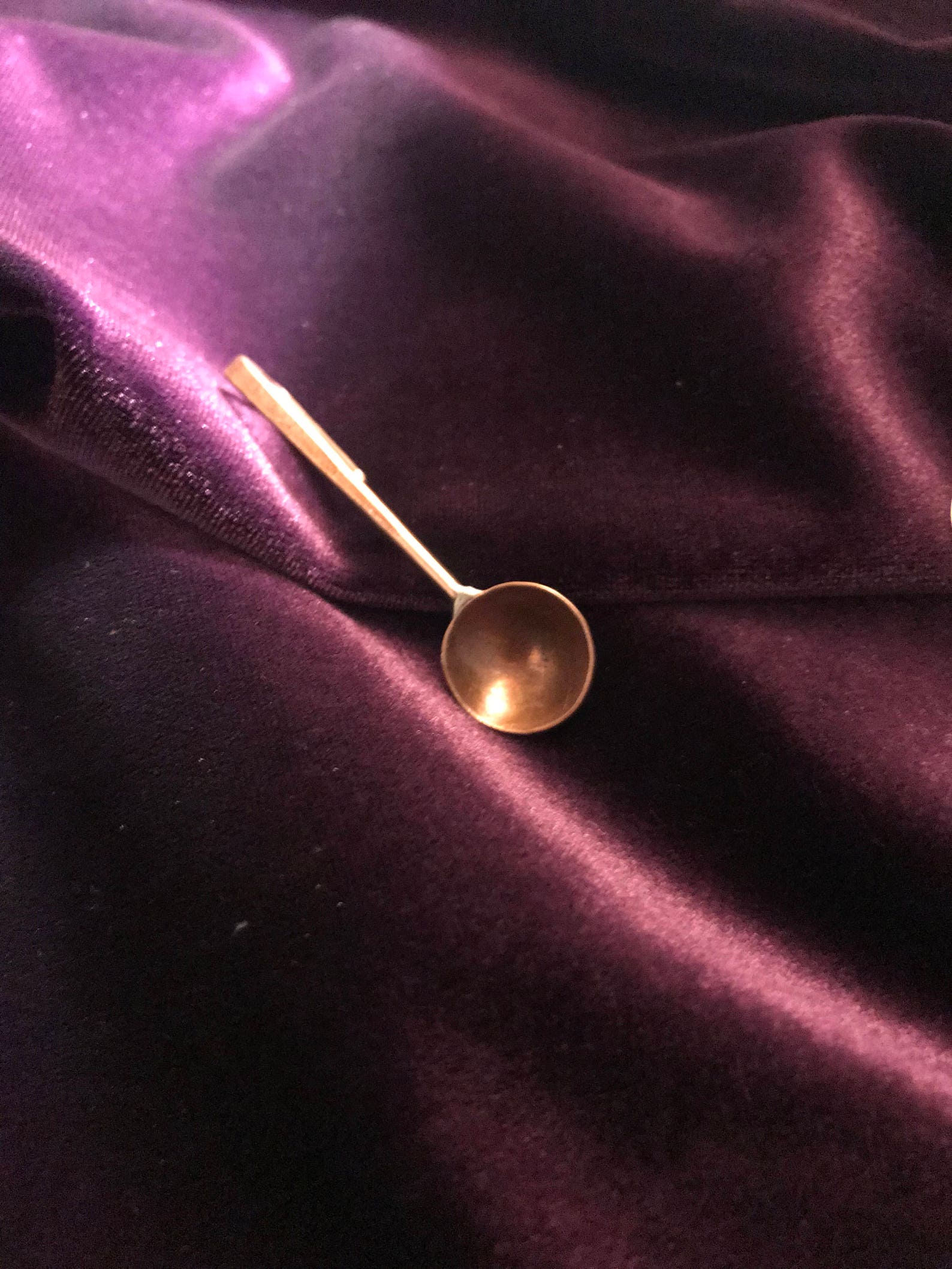 Brass or Copper Tiny Spice Spoon, Steampunk, Brass Spoon, Salt Spoon ...