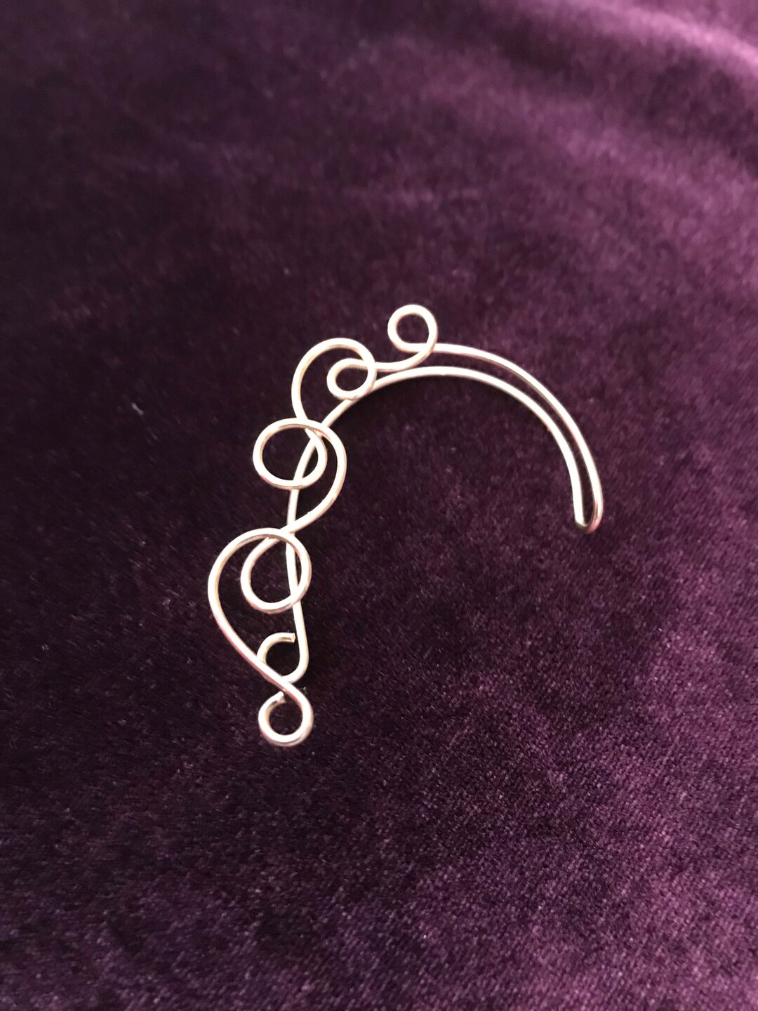 Swirl Vine Ear Wrap, Gold Plated Ear Cuff, Ear Jacket, Ear Climber, Ear ...