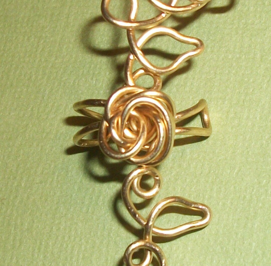 Ear Jacket, Ear Wrap, Rose, Ear Cuff,14kt Gold Filled, Non Pierced, Ear ...