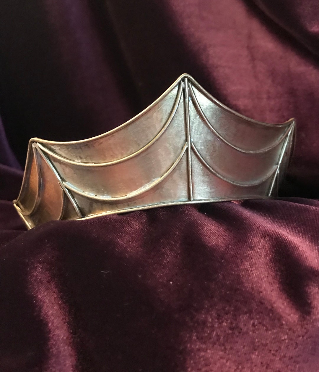 Spider Crown, Brass Spider Crown, Goddess Arachnid Tiara, Spiderweb ...