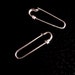 Safety Pin. Handmade Open Loop Safety Pin, Skinny Pin, Earrings - Etsy