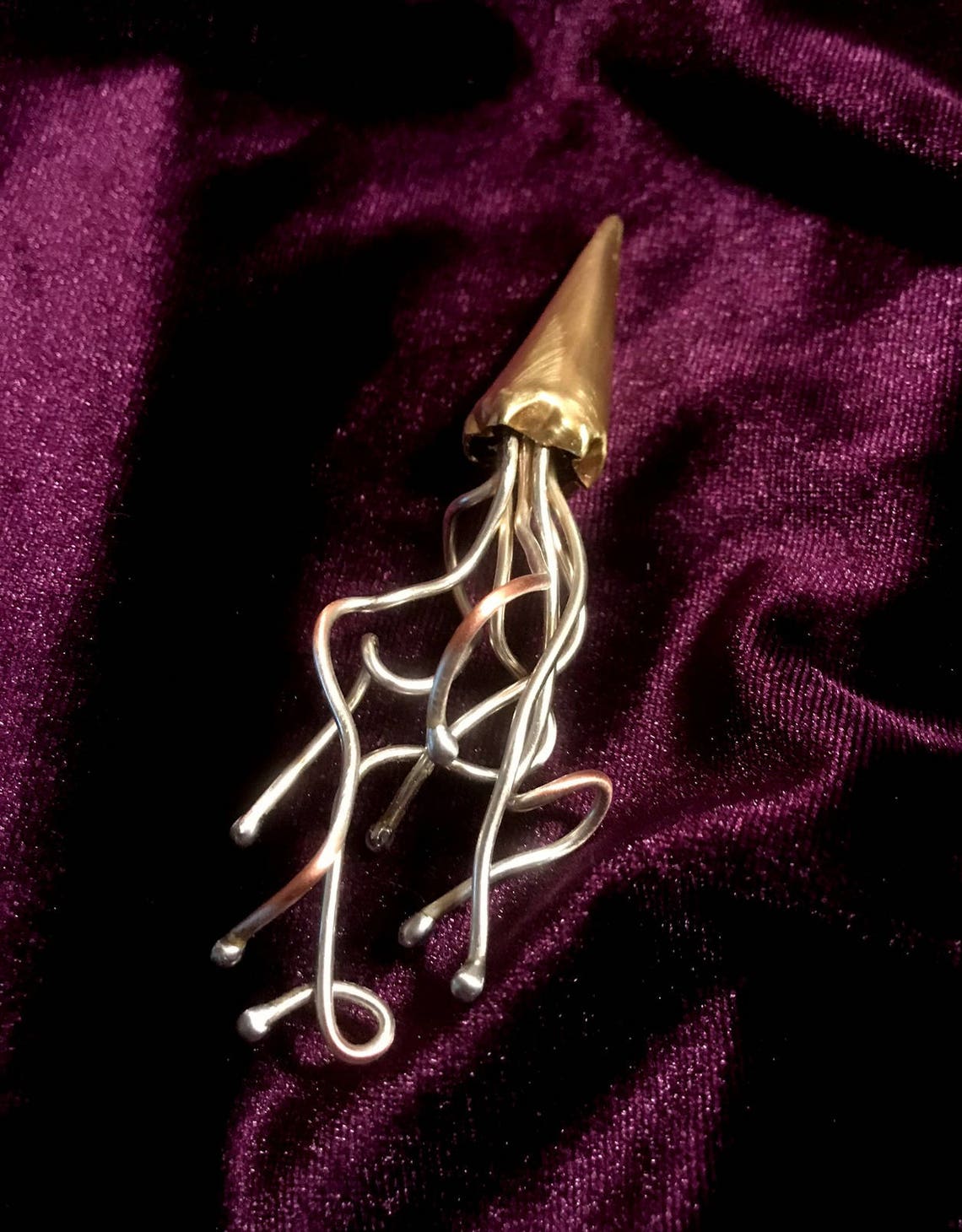 A Metal Squid Steam Punk Art Jewelry Pendant Nautical - Etsy