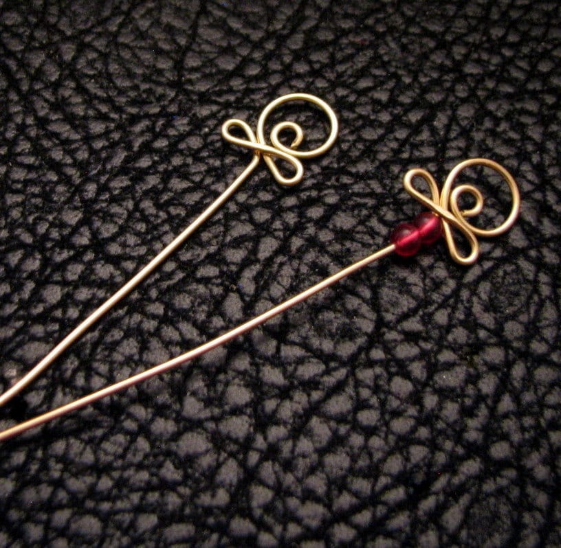 Hoop Loop Eye Pin Fancy Headpin Headpin Jewelry Finding - Etsy