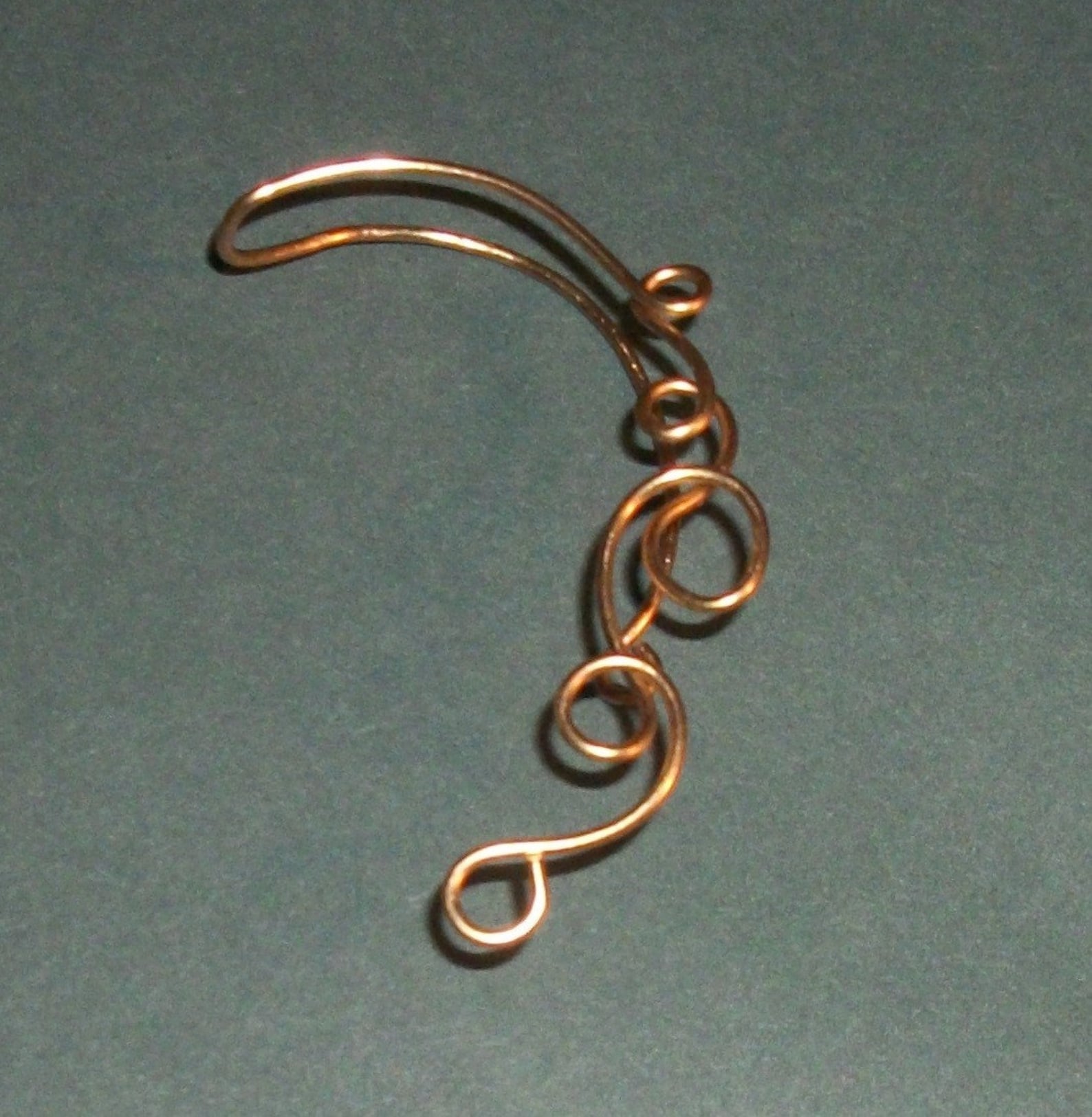 Swirl Vine Ear Wrap Gold Plated Ear Cuff Ear Jacket Ear - Etsy