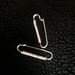 Handmade Fancy Open Loop Safety Pin, Skinny Pin, Earrings - Etsy