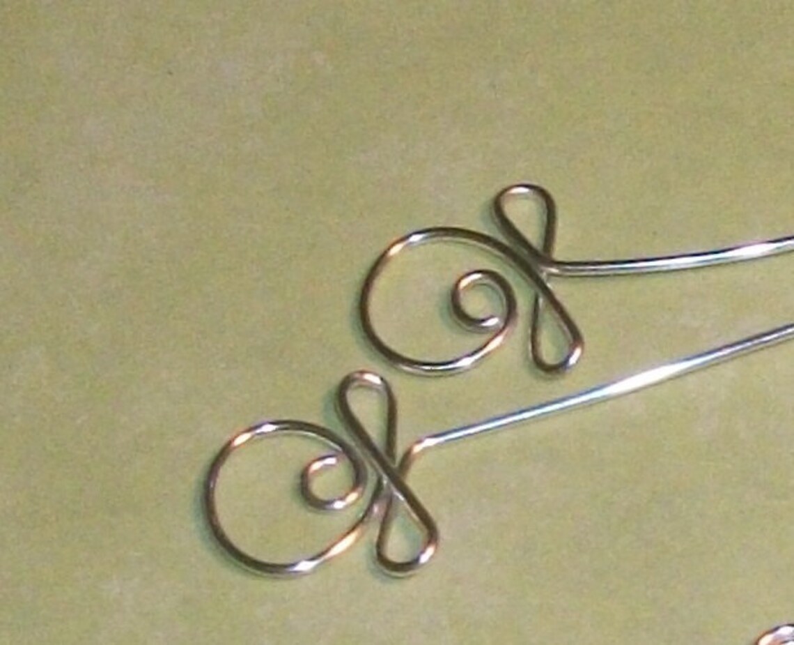 Hoop Loop Eye Pin Fancy Headpin Headpin Jewelry Finding | Etsy