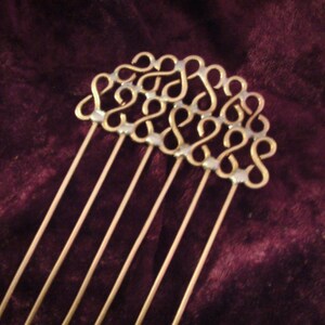 Hair Comb, Hair Decoration, Hair Fork, Metal Hair Comb, Hair Pick, Hair ...