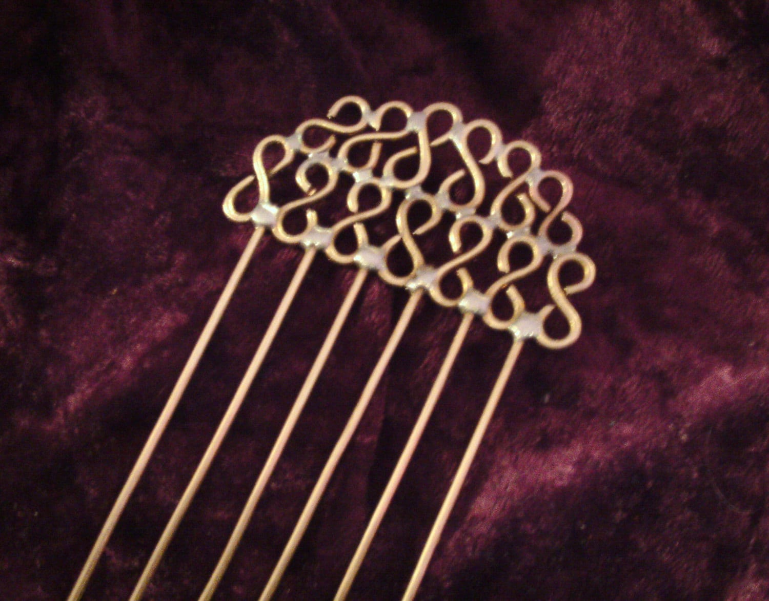 Hair Comb, Hair Decoration, Hair Fork, Metal Hair Comb, Hair Pick, Hair ...