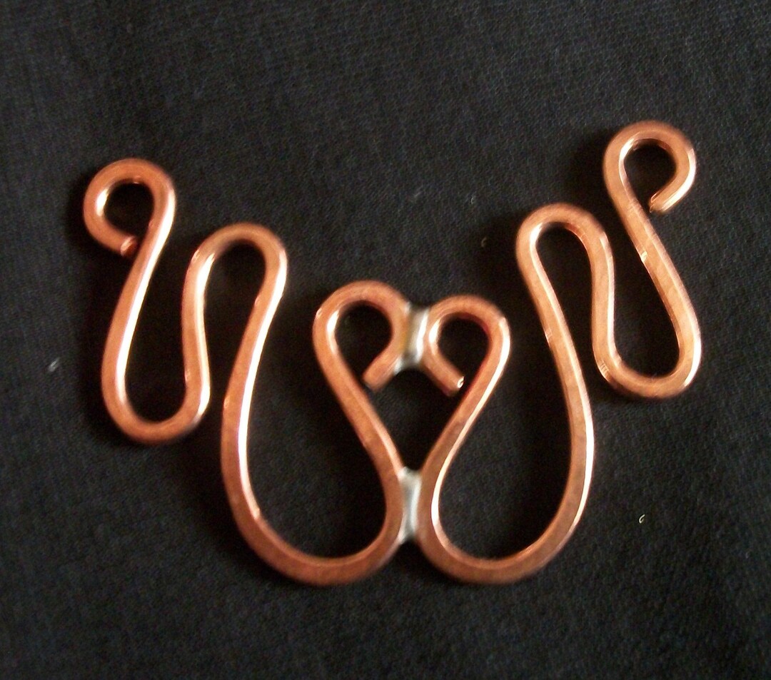 Copper Wire Swirl Finding, Steampunk, Altered Art, Mixed Media - Etsy