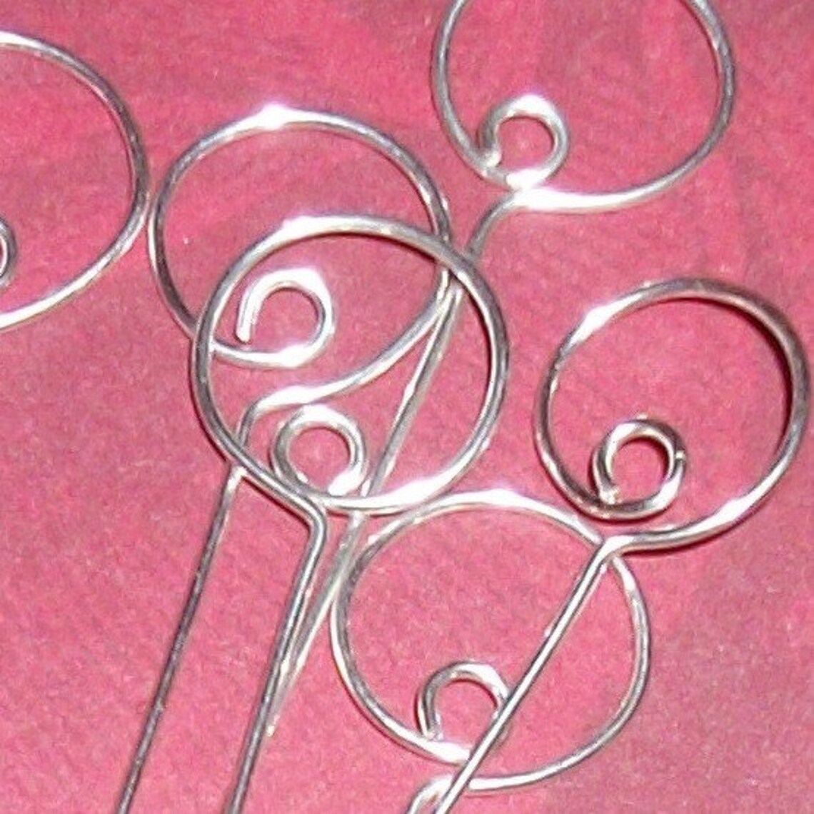 Swirl Head Pins Eye Pins Beading Supplies Hoop Eye Pins - Etsy