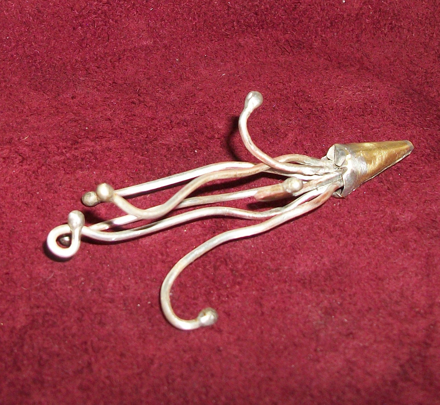 A Metal Squid Steam Punk Art Jewelry Pendant Nautical - Etsy