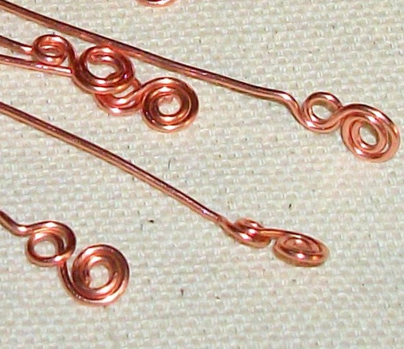 Sampler Loops, Swirls, Headpin Eyepin 4 Ea - Etsy