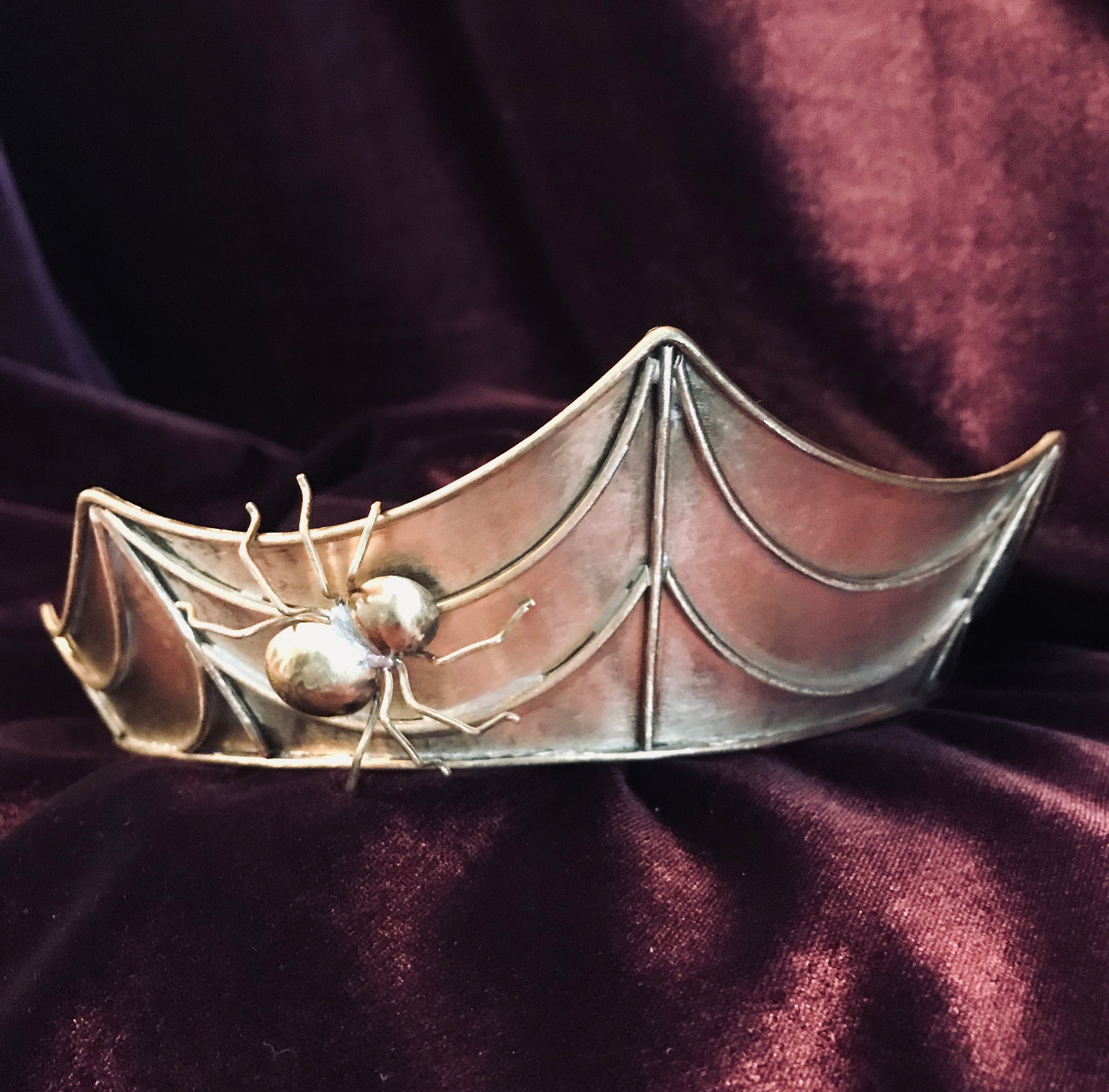 Spider Crown Brass Spider Crown Goddess Arachnid Tiara | Etsy