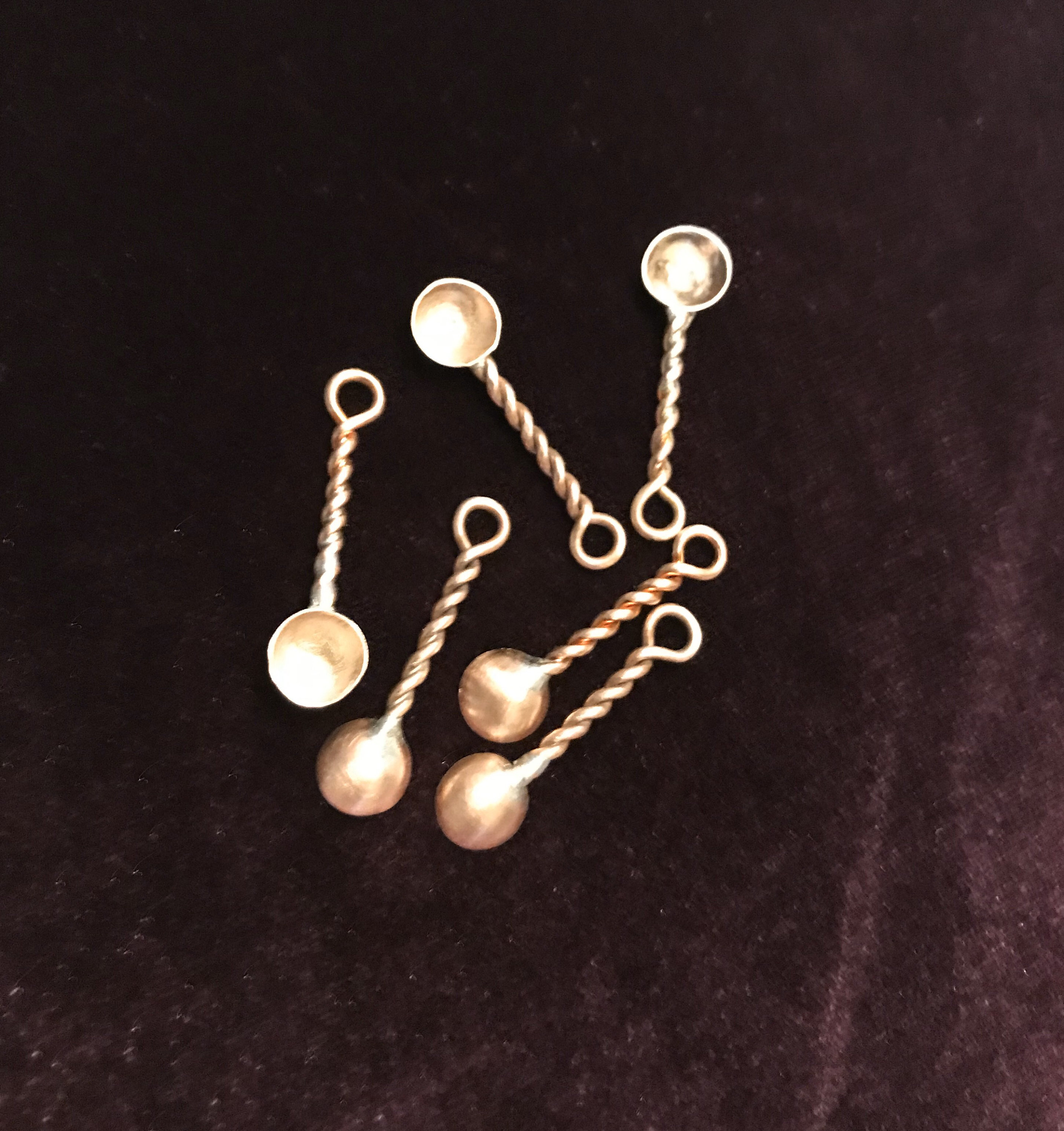 Copper Mini Charm Spoon Steampunk Jewelry Altered Art | Etsy