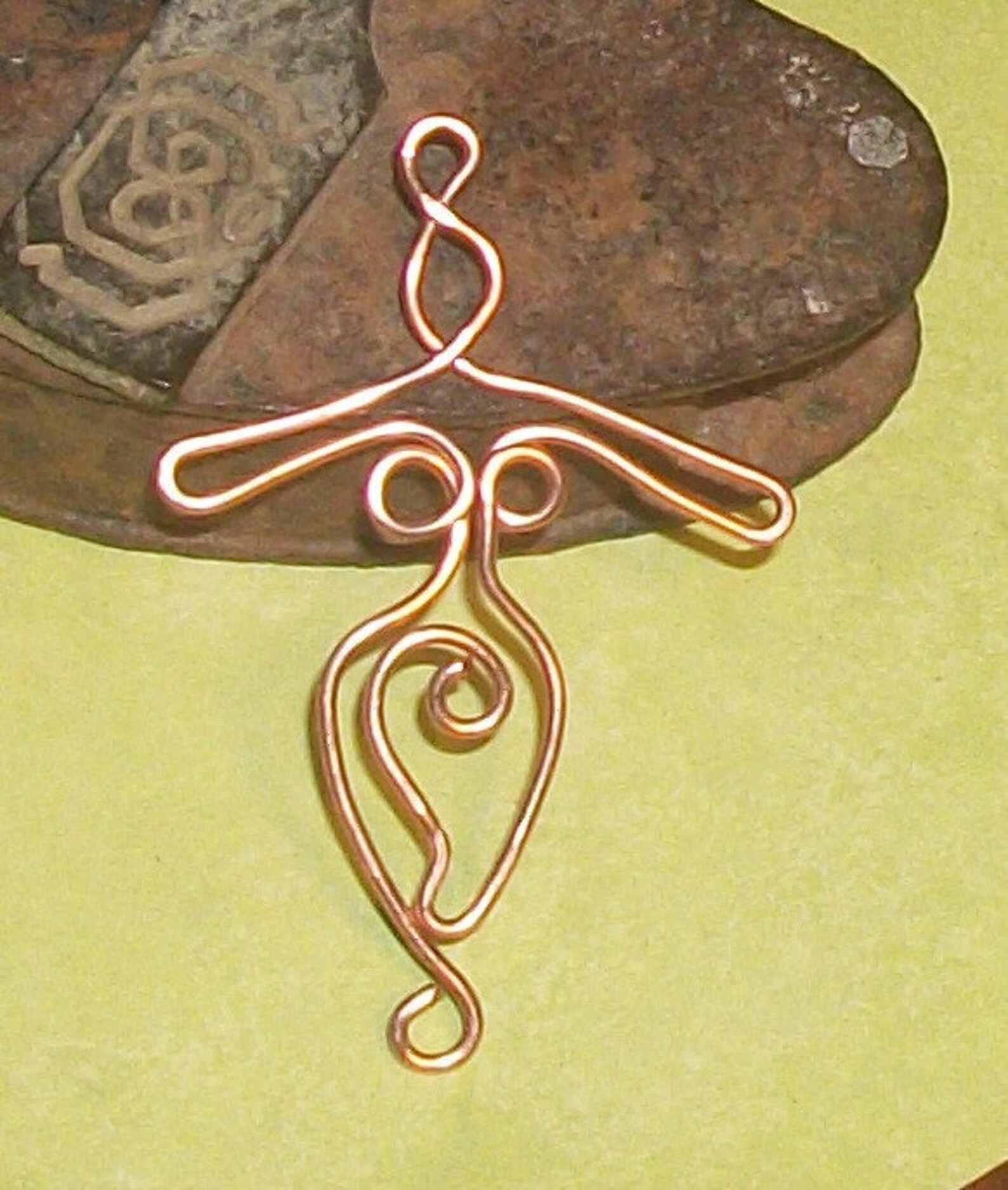 Swirl Goddess Charm Pendant 4 Pc Goddess Art Supply Beading | Etsy