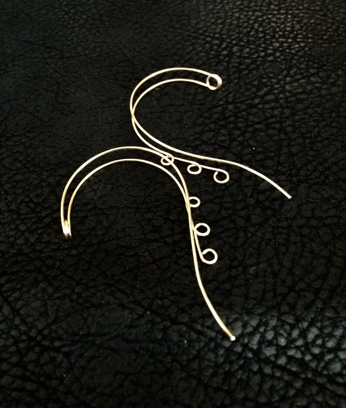 Ear Cuff, Ear Wrap, Ear Jacket, Beading Blank, Ear Decoration, 2 Cuffs ...