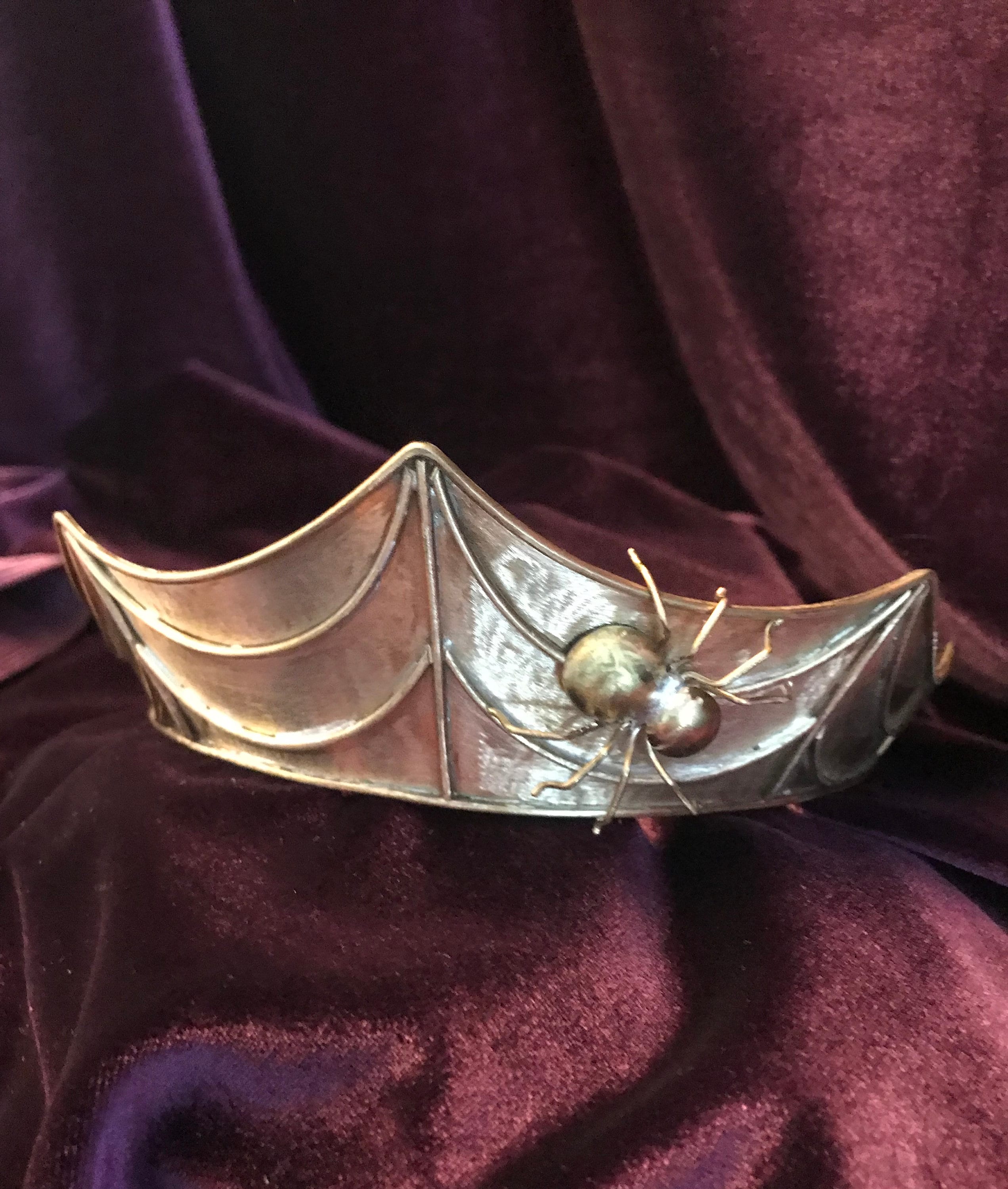 Spider Crown Brass Spider Crown Goddess Arachnid Tiara | Etsy
