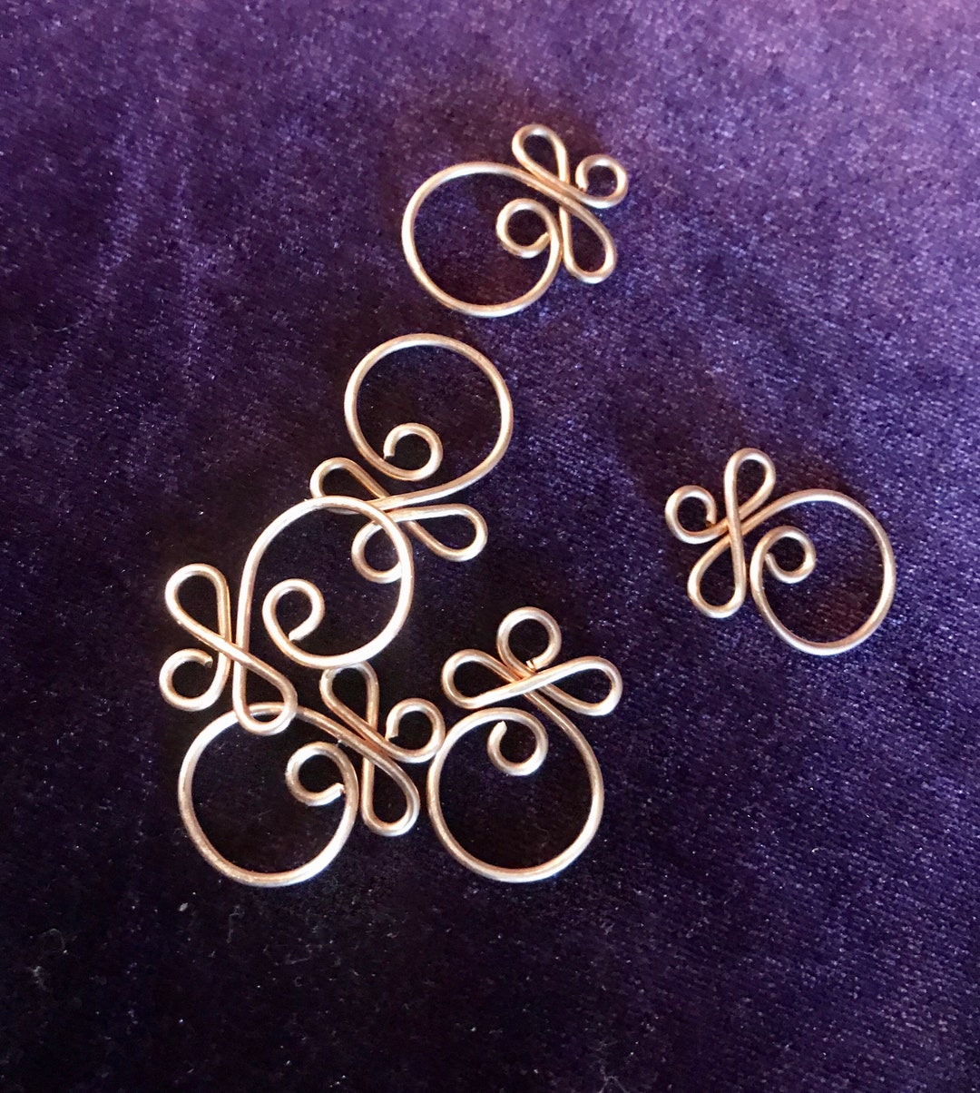 Swirl Dangle Loop Connection Charm, Jewelry Finding 6 - Etsy