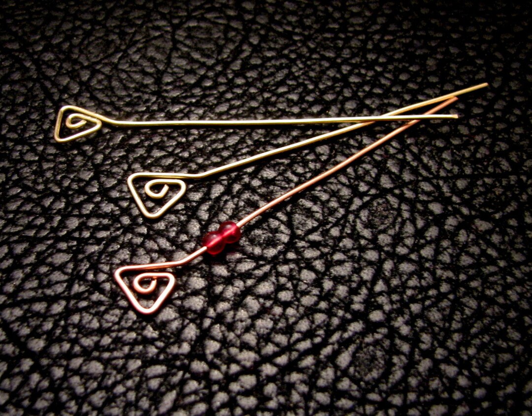 Triangle Headpin, Fancy Eyepin, Eyepin, Jewelry Supplies, Beading ...