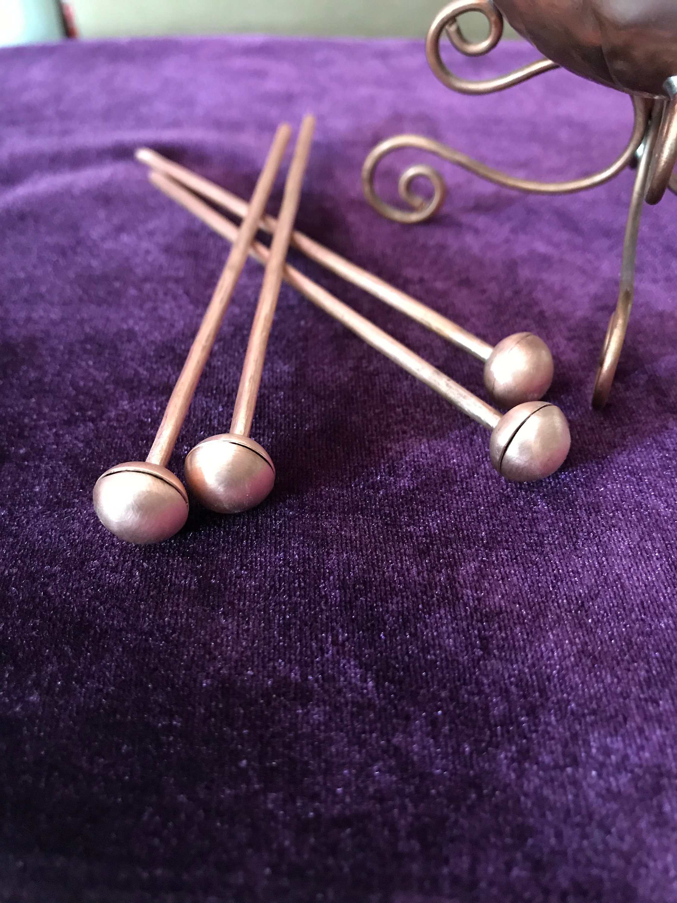 Hair Pins Ancient Inspired Ball Hair Sticks Wire Hair Pins | Etsy