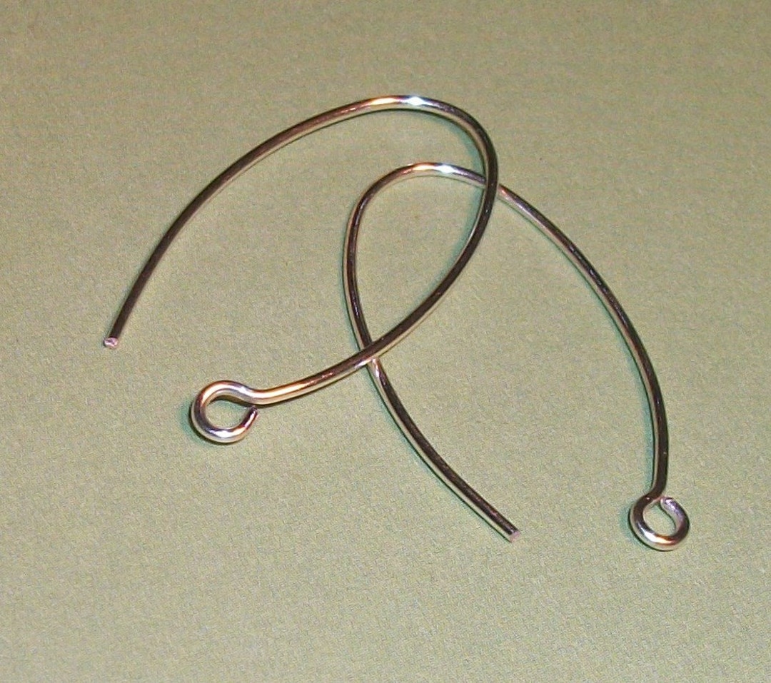 Elegant Oval Silver Plate Earwires Handmade - Etsy