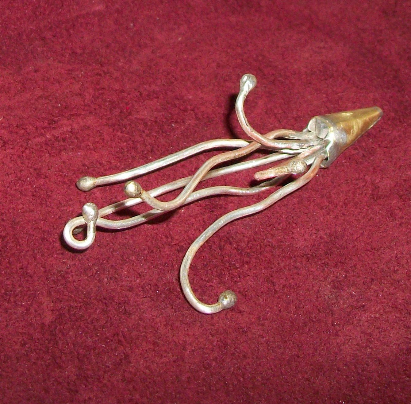 A Metal Squid Steam Punk Art Jewelry Pendant Nautical - Etsy